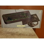 onn. 4-PC Gaming Starter Kit with LED Keyboard, Programmable Mouse ...