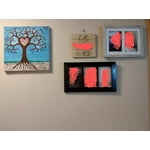 Mainstays Collage Picture Frame 4x6 4-Opening Wall Display Black Wood ...