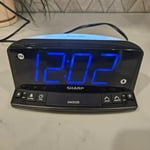 Sharp Digital LED Alarm Clock - Easy Operation, Large Numbers, Built-in ...