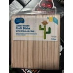 Hello Hobby Wooden Craft Sticks 50 Pack 4.5 Inch Long for Creative ...