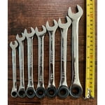 HART 7-Piece MM Ratcheting Wrench Set with Tool Pouch, Chrome Vanadium ...
