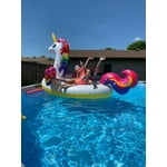 Intex Giant Inflatable Unicorn Island Pool Float for Kids & Adults ...
