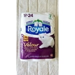 Royale Velour Toilet Paper, 30 Equal 62 Bathroom tissue rolls, 2-Ply ...