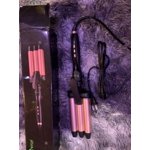 USTAR 4 in 1 Titanium Curling Iron Wand Set, 3 Barrel Beach Waver with ...
