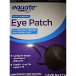 Equate Eye Patch, Black, One Size, Contoured Fit, Light Blocking, Latex ...