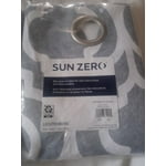 Sun Zero Eldon Trellis Print Blackout Grommet Curtain Panel, 40"X63 ...