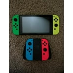 Nintendo Switch Joy-Con Controller Set, Neon Green Left, Neon Pink ...