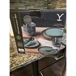 Yellowstone Dutton 12-Piece Reactive Ceramic Dinnerware Set - Walmart.com