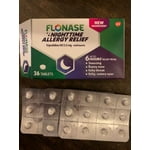 Flonase Nighttime Allergy Relief Tablets, Up to 6 Hours of Relief - 36 ...
