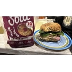 Sola Non-GMO Everything Bagels, Wheat Bread, Low Carb, High Protein, 12 ...