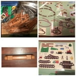 LINCOLN LOGS Sawmill Express Train - Real Wood Logs - Buildable Train ...