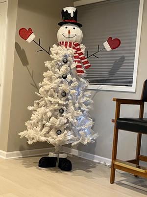 Walmart snowman christmas tree store