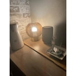 Beautiful by Drew Barrymore 8" Gold Base Table Lamp with Ribbed Glass ...