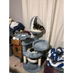 Yaheetech 45.5'' H Multi-Level Ocean-themed Cat Tree Tower, Blue, Tall ...