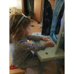 Disney Frozen 2 Elsa's Enchanted Ice Vanity with Lights & Musical Sound ...