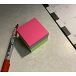 Post-it Sticky Notes Cube, Small Stick Pack, Bright Colors, 1 7/8 in x ...