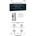 Amana Full Size 36-inch Side-by-Side Refrigerator ASI2575GRS with Dual ...