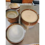 Yellowstone Kayce 12-Piece Reactive Ceramic Dinnerware Set - Walmart.com