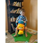 Fisher-Price Bounce & Spin Lion Ride-On Learning Toy for Baby Toddlers ...