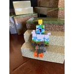 Minecraft Overworld Playset with 1 Action Figure & 10 Papercraft Blocks ...