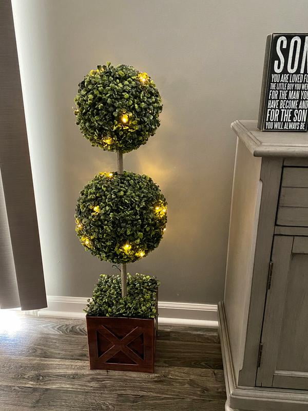 Outdoor Lighted Topiary - Outdoor Lighting Ideas