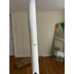 HUIMART Movable Double Rods Garment Rack with 6 Hooks and Wheels ...