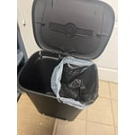 Hefty Kitchen Trash Can, 20.4 Gallon Plastic Step Garbage Bin with Foot ...