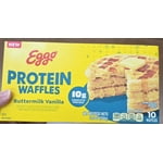 Eggo Protein Buttermilk Vanilla Waffles, Breakfast Food, 12.3 oz, 10 ...