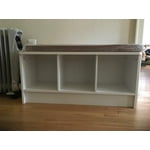 ClosetMaid 3-Cube Organizer Cubby Storage Bench with Seat, White ...