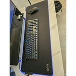 onn Gaming Desk Pad with LED RGB Lighting, Black 32", Rubber Anti-Slip ...