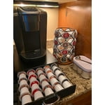 Keurig Storage Carousel, Holds up to 49 K-Cup Pods, Wood and Wire ...
