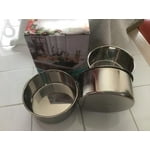 Walchoice 6 x 3 Inch Stainless Steel Cake Pans Set of 3, Deep Round ...