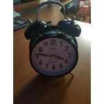 SHARP Twin Bell Quartz Analog Alarm Clock, Silver Brushed Metal, Loud ...