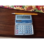 Casio Solar Folding Calculator with 8-Digit Large Display Percent ...