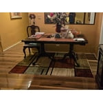 Better Homes & Gardens Spice Grid Indoor Area Rug, Red, 5' x 7 ...