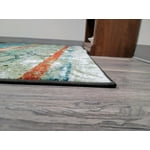 Mohawk Home Eroded Area Rug - Abstract Design - Teal & Orange - Walmart.com