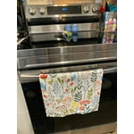 Mainstays Printed Cotton Kitchen Towel, 15"W x 25"L, Meadow Floral, 1 ...