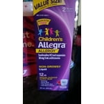 Allegra Children's Non-Drowsy Allergy Relief, Grape & Berry Flavoured ...