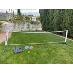 MinnARK Sports LED Pickleball Portable Set, Light-Up Net, Paddles, and Balls, for Driveway ...
