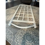 Dura-Trel Cambridge Large 6-ft. Vinyl Arch Trellis for Backyard, Patio ...