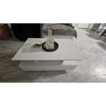 Uforic LED Coffee Table, Modern Center Tables with Storage for Living ...