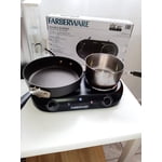 Farberware 1800W Double Burner Electric Cooktop, Small Countertop Stove ...
