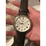 Fossil Men's Grant Leather Chronograph Watch (Style: FS4735) - Walmart.com