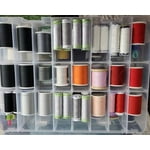Dritz Thread Storage Box, Holds 48 Spools, Double-Sided, Transparent ...