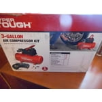 Hyper Tough 3 Gallon Oil Free Portable Air Compressor, 100PSI, Red ...