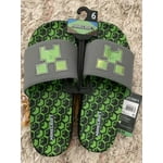 Minecraft Little & Big Boys Slide Sandals, Sizes 11/12-6 - Walmart.com