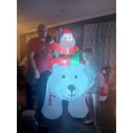 Zimtown 6FT Inflatables Snowman with Three Penguins Outdoor Christmas ...