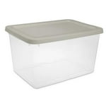 Sterilite 20 Quart Storage Box Plastic, Grey Pumice - Walmart.com