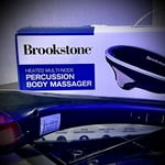 Brookstone Handheld Percussion Body Massager, 4 Vibration Modes, 5 ...
