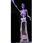 8 Feet Giant Animated Skeleton for Halloween Display & Party Decor ...